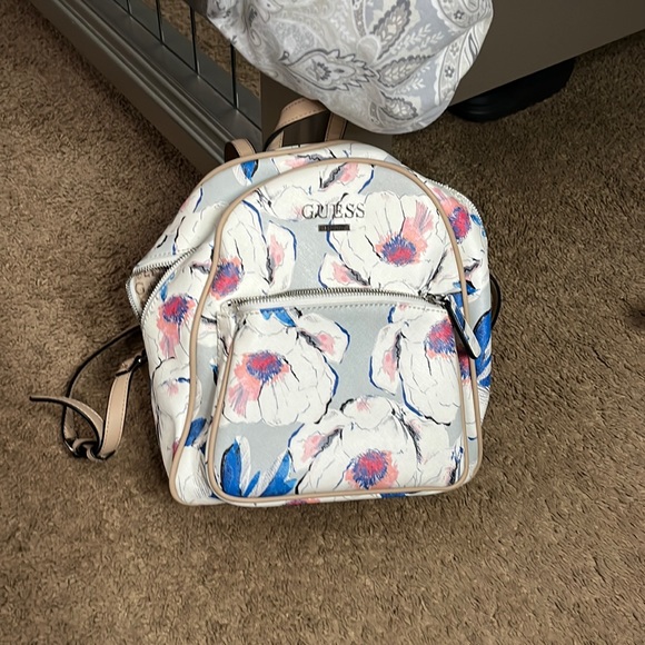 Guess | Bags | Guess Floral Strap Backpack | Poshmark
